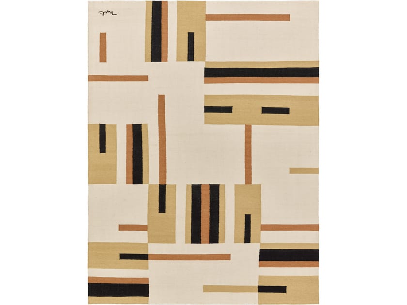 TANDETA NATUREL Handmade polyester rug By Toulemonde Bochart