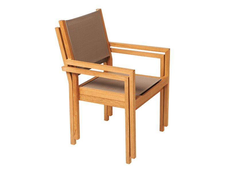 KATE Stackable teak garden chair By Traditional Teak