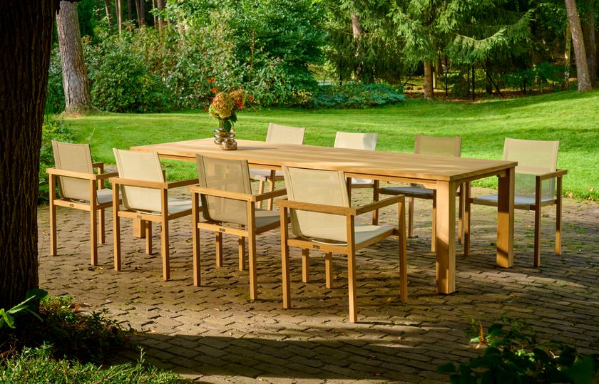 NOAH Stackable teak garden chair By Traditional Teak