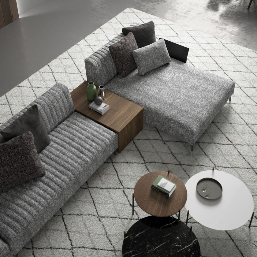 LIAM Modular sectional velvet sofa By Tremolada