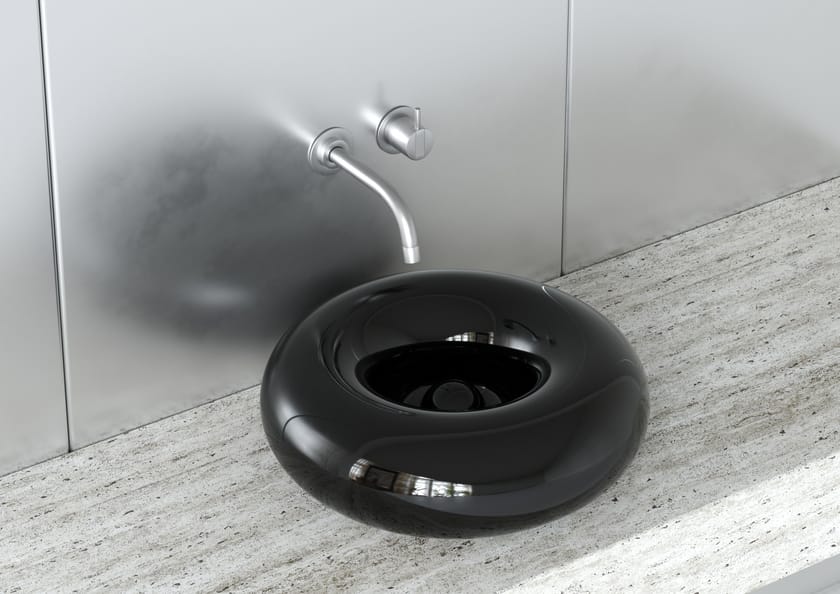 ORBE NERO Lavabo By Trone