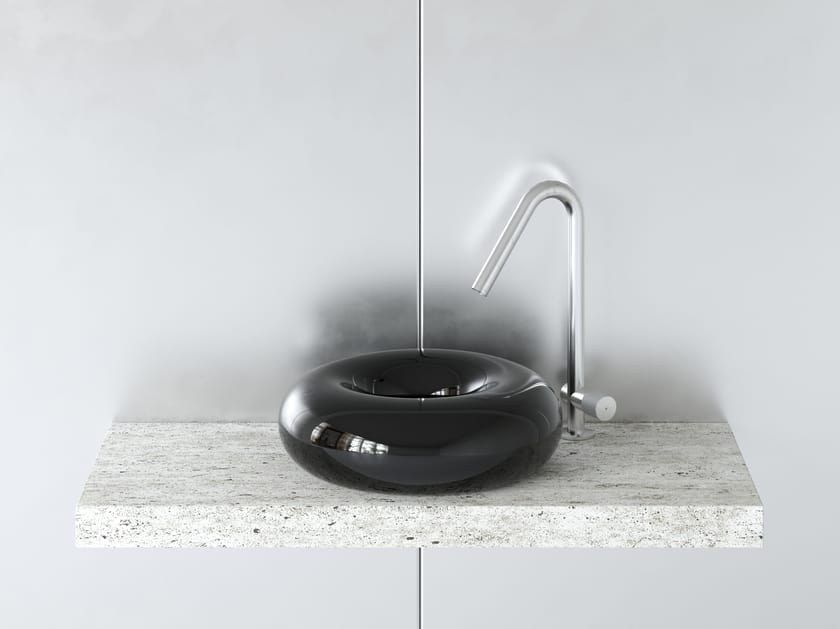 ORBE BLACK Washbasin By Trone