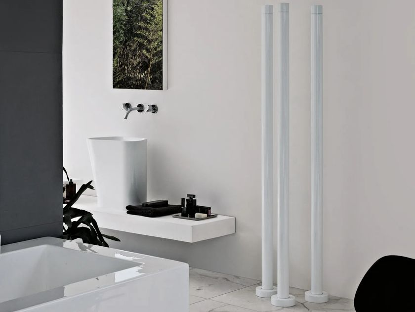 T.B.T. Floor-standing chromed brass decorative radiator By Tubes ...