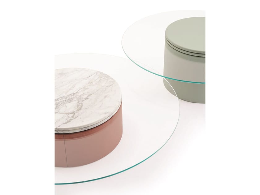 ROMA Glass coffee table By Turri | design Monica Armani