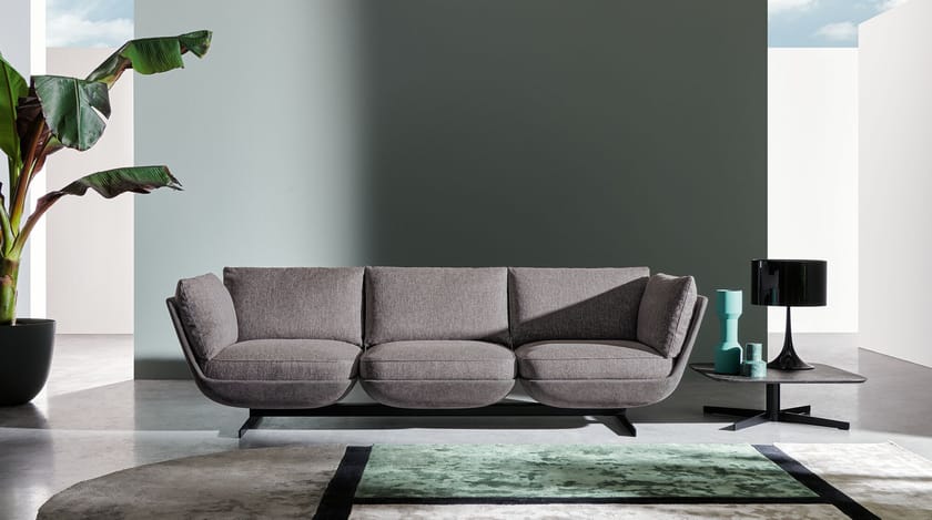 BIGGIE 3 seater sectional fabric sofa By Twils | design Luca Nichetto