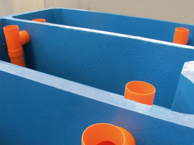 Sewage collection tank Two and three chamber septic tanks By Gazebo