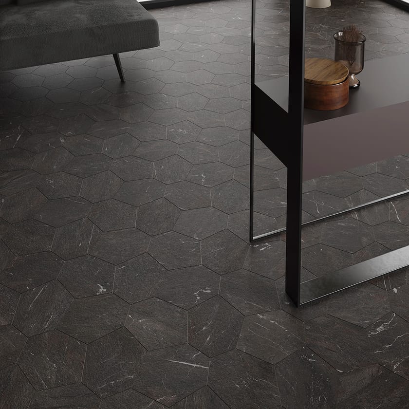 Wall/floor tiles with stone effect UMBRA By Inalco
