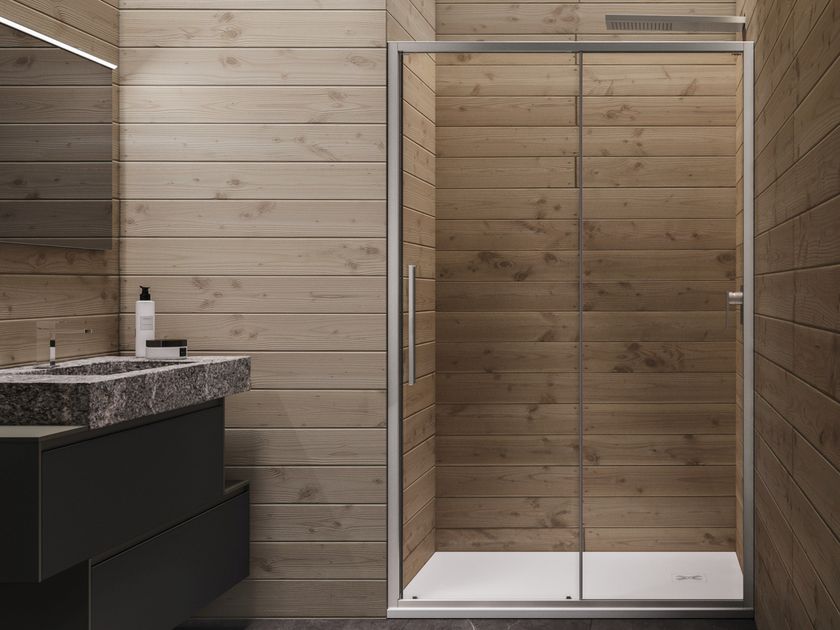 UNICO SC1 Niche shower cabin with hinged door By RELAX