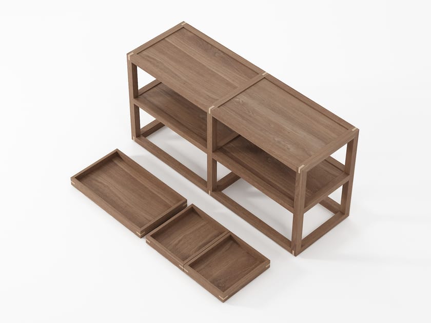 UP & DOWN HORIZONTAL II Shelving unit By KARPENTER | design Hugues Revuelta