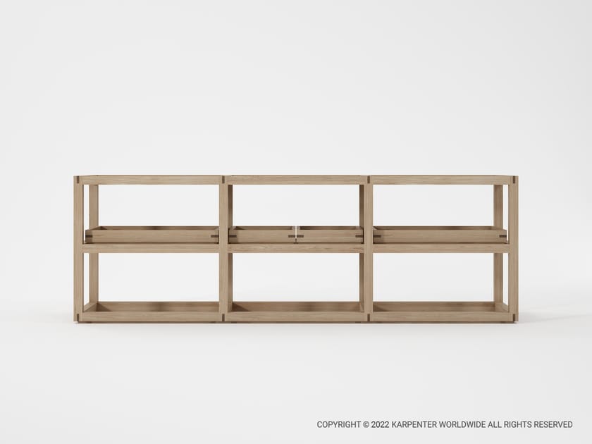 UP & DOWN HORIZONTAL III shelving unit By KARPENTER design Hugues Revuelta