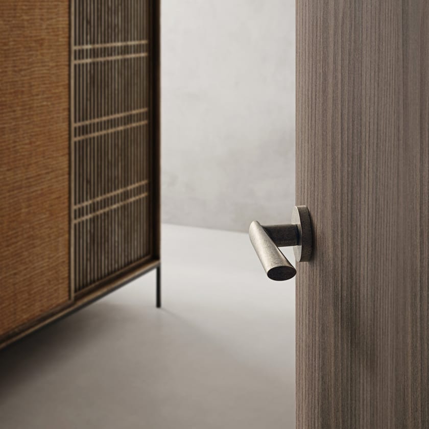 URBAN Metal door handle on rose By LUSSO
