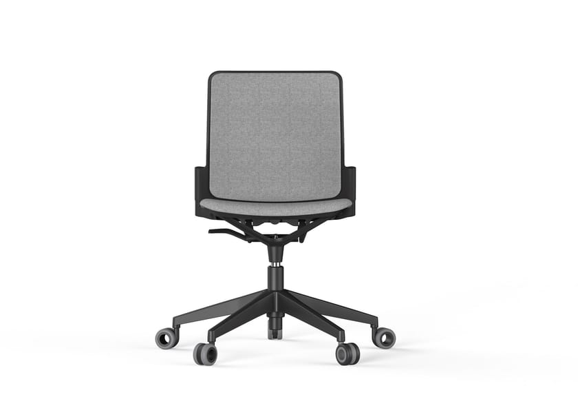 URBAN PLUS Upholstered office chair with castors with 5-Spoke base By ACTIU | design Javier Cuñado