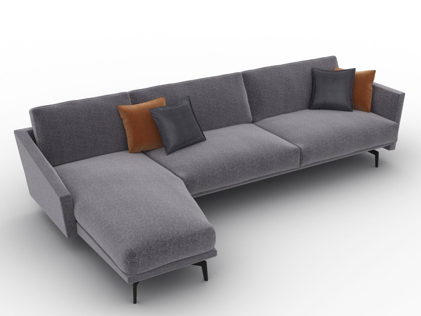 URBAN Sectional fabric sofa with chaise longue By CTS SALOTTI | design ...