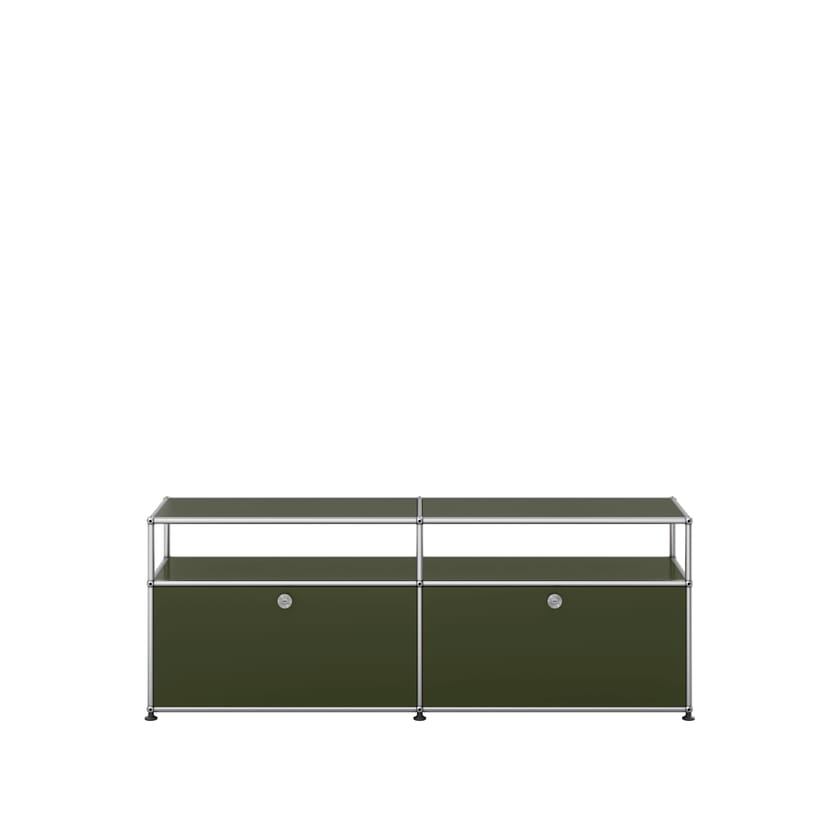 USM HALLER Modular metal sideboard with flap doors By USM