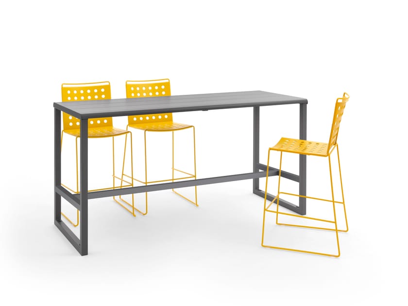 VENTIQUATTRORE.H24 High rectangular table for public areas By Urbantime ...