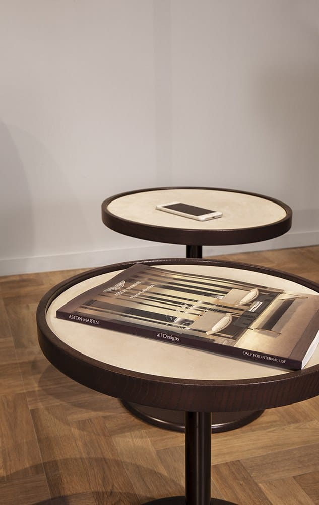 V212 Round ash coffee table By Aston Martin