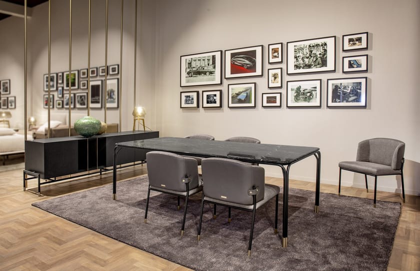 V240 Rectangular marble dining table By Aston Martin