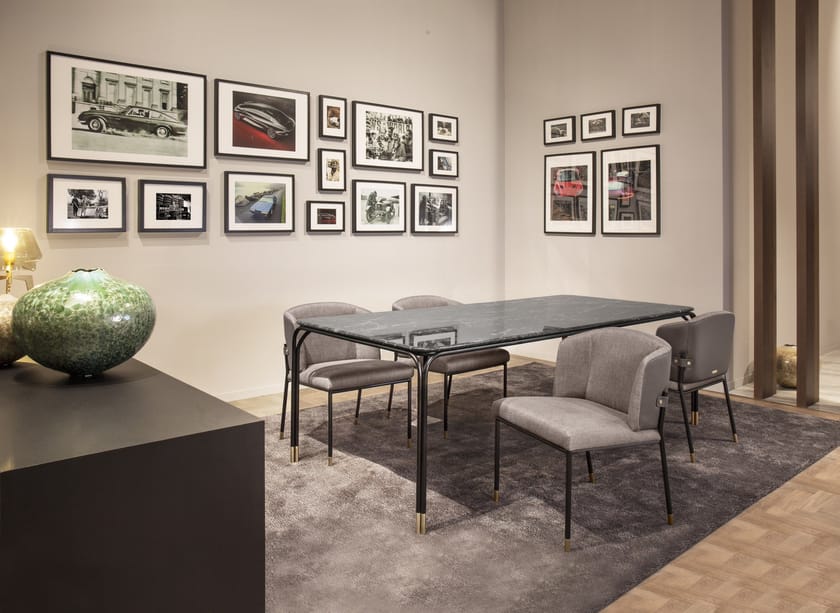 V240 Rectangular marble dining table By Aston Martin