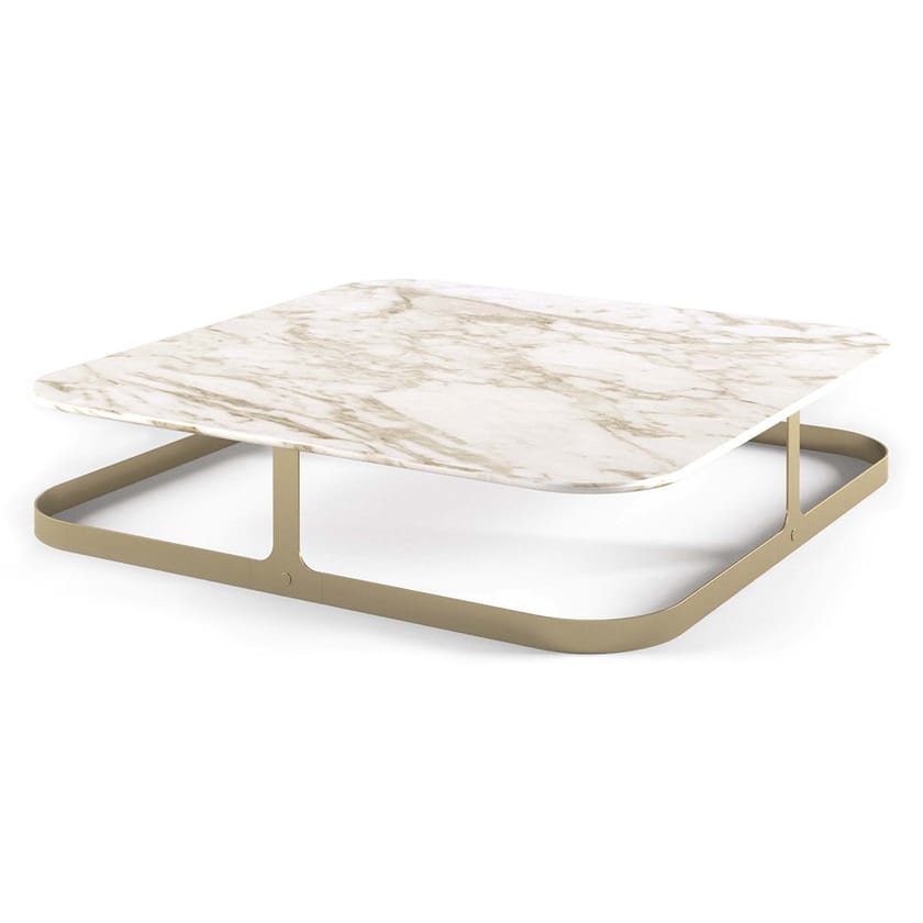 Square Calacatta marble coffee table V266 By Aston Martin