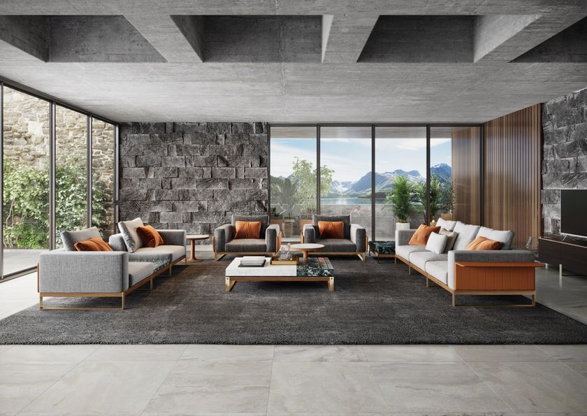 V290 Rectangular marble coffee table By Aston Martin