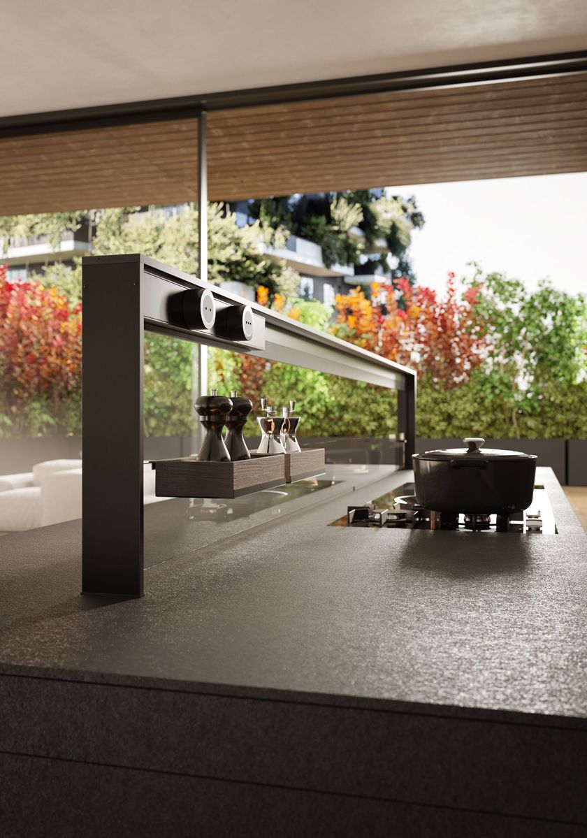 Ponte attrezzato Canale attrezzato per cucina By Valcucine