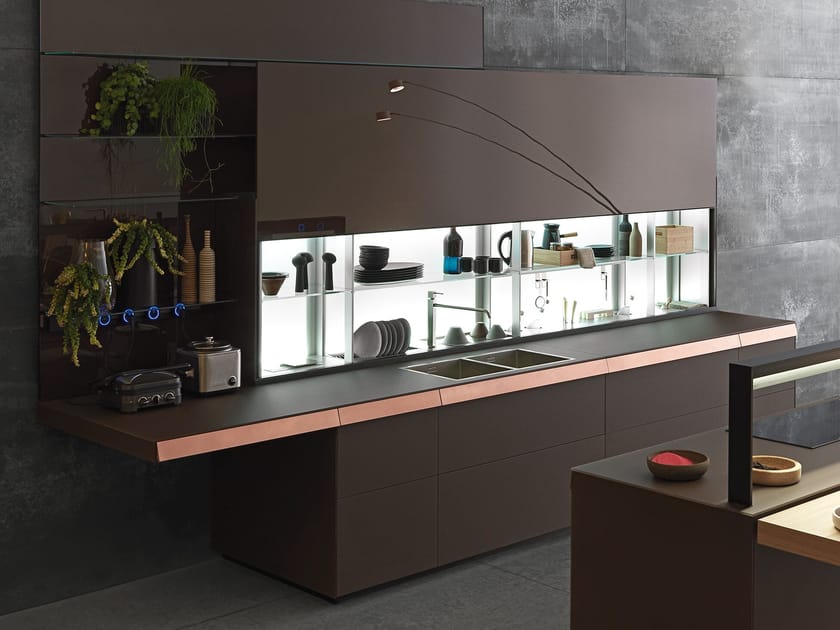 GENIUS LOCI WITH COPPER DRAWER 厨房 By Valcucine | design Gabriele Centazzo
