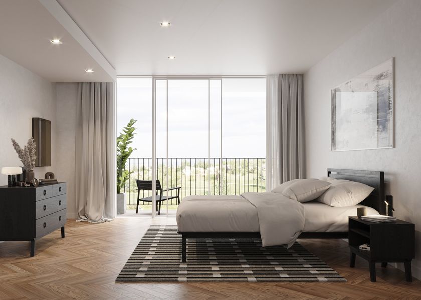 VALENTINE Letto king size in wengè By Case | design Matthew Hilton