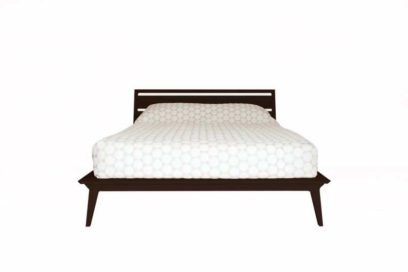 VALENTINE Letto king size in wengè By Case | design Matthew Hilton