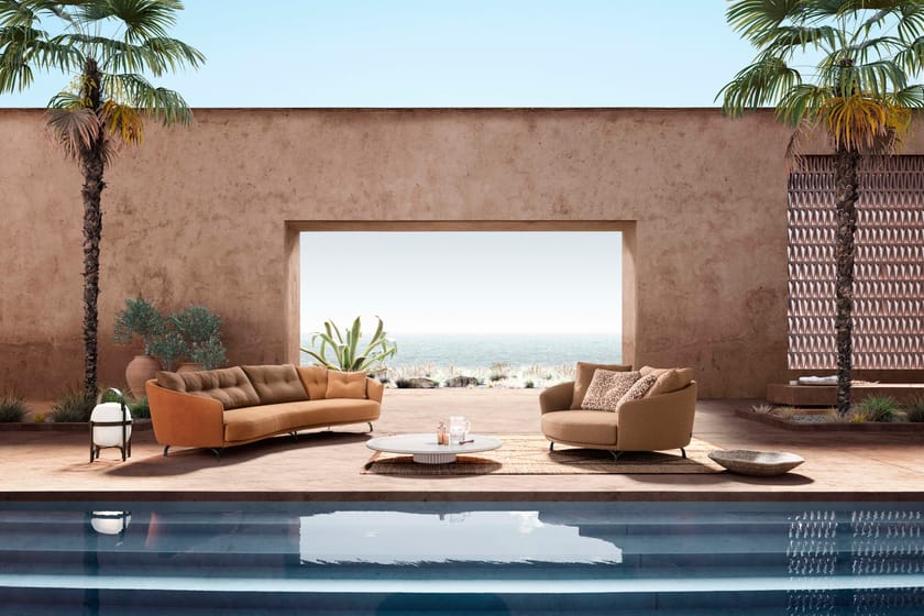 ETHOS 3 seater fabric garden sofa By VALENTINI