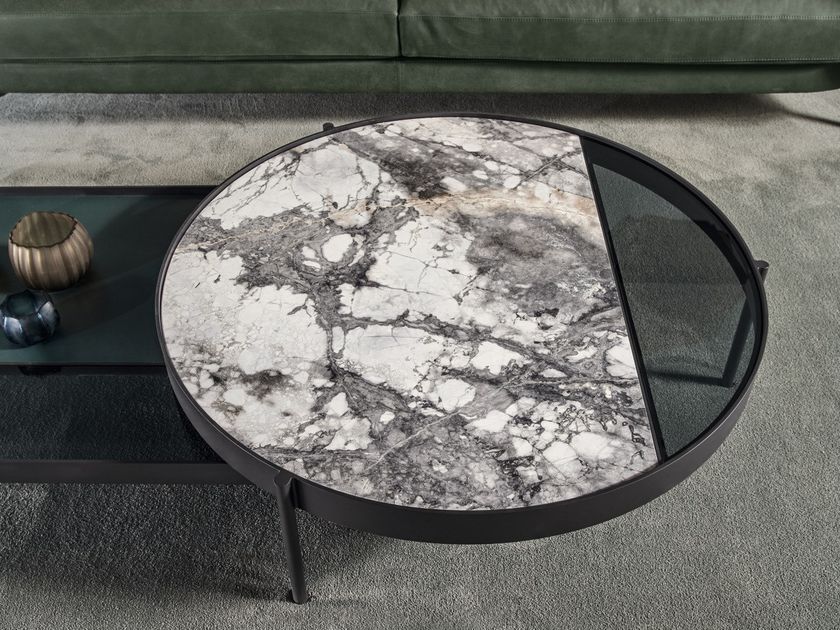 VALLEY Round coffee table By Cantori | design Maurizio Manzoni