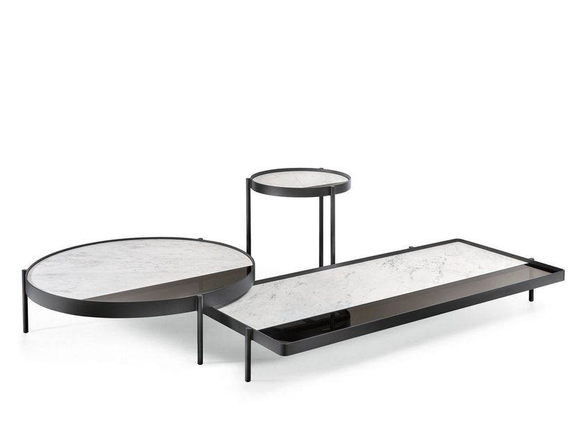 VALLEY Round coffee table By Cantori | design Maurizio Manzoni