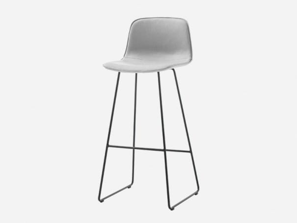 VARYA TAPIZ Sled base fabric stool By INCLASS | design Simon Pengelly