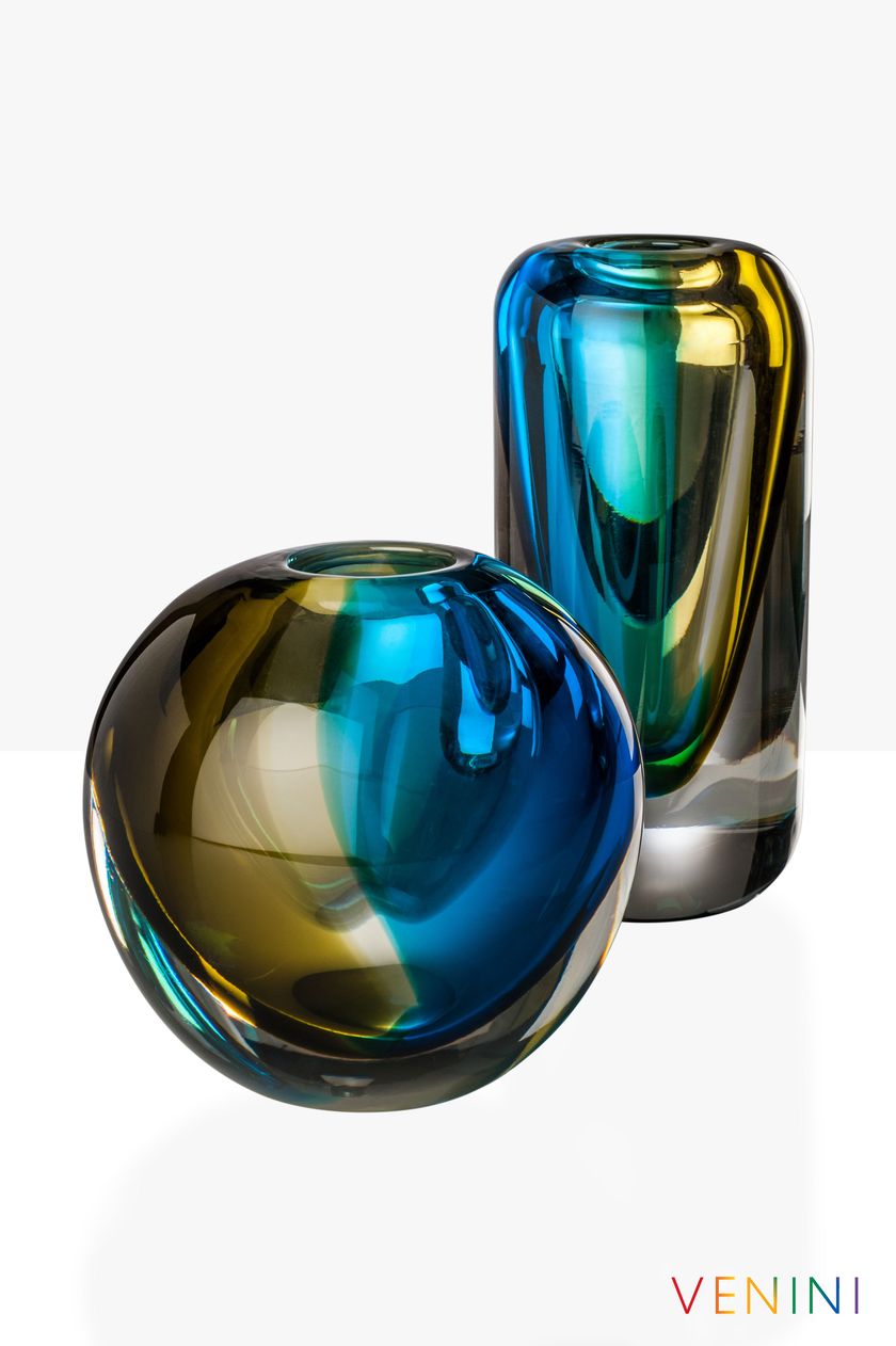 Handmade blown glass vase VENEZIA Murano-Venezia-Milano Collection By ...