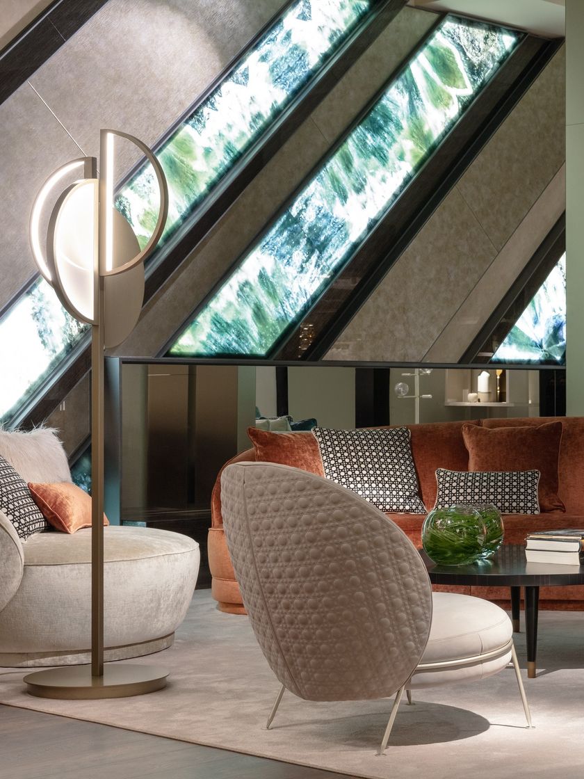 VENUS LED brass floor lamp By Sicis | design Massimiliano Raggi