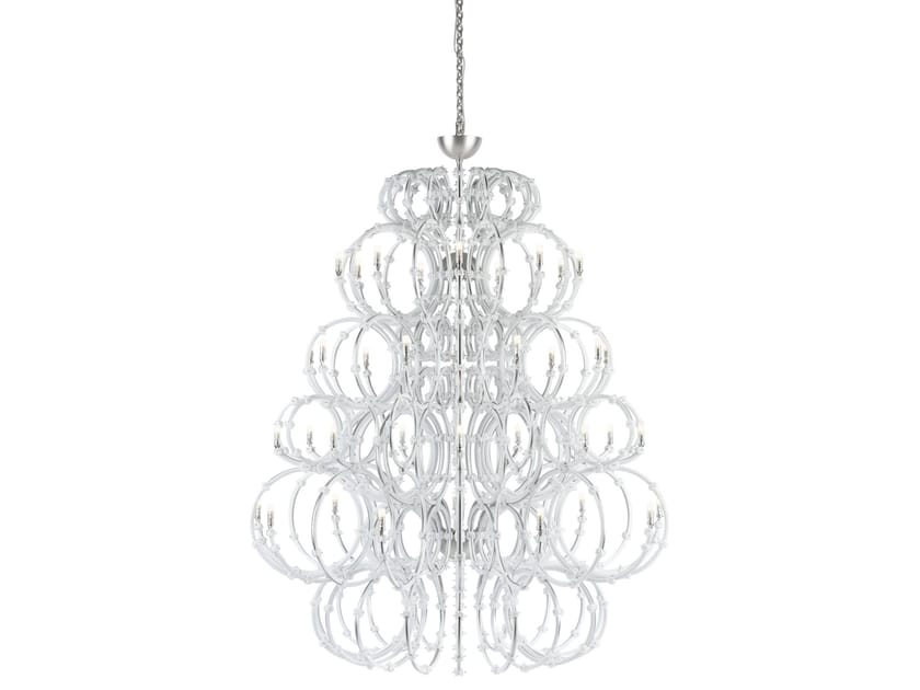 Direct light stainless steel chandelier VENUS By PRECIOSA Lighting ...