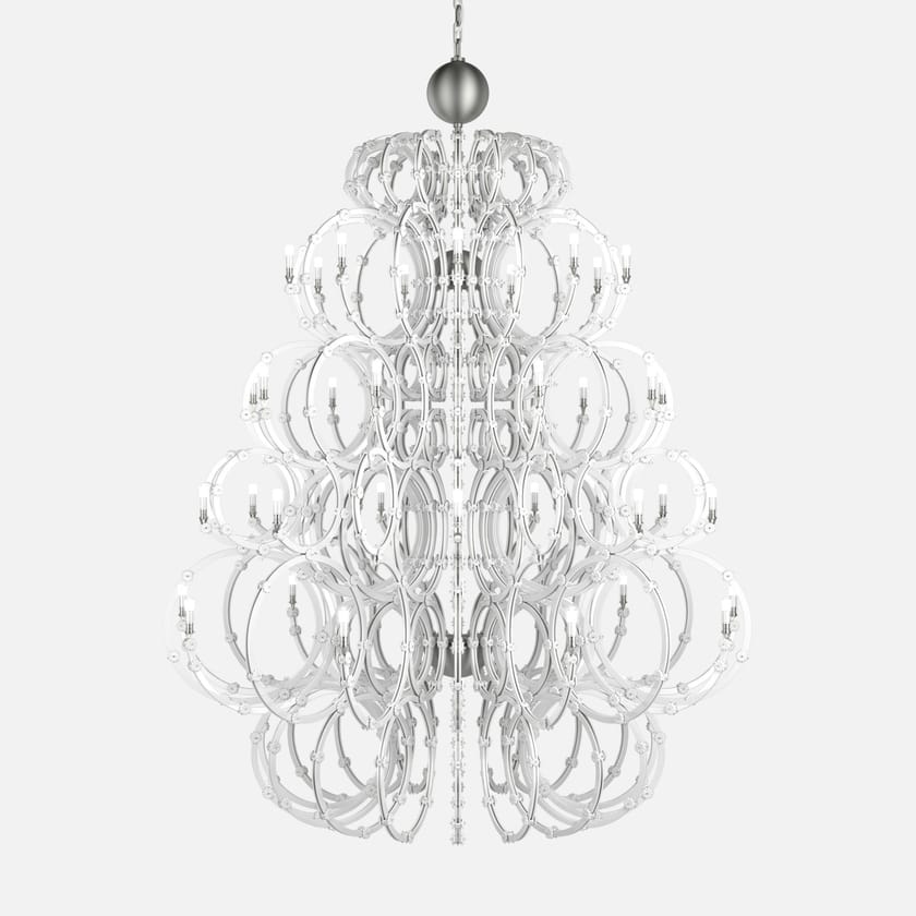 Direct light stainless steel chandelier VENUS By PRECIOSA Lighting ...