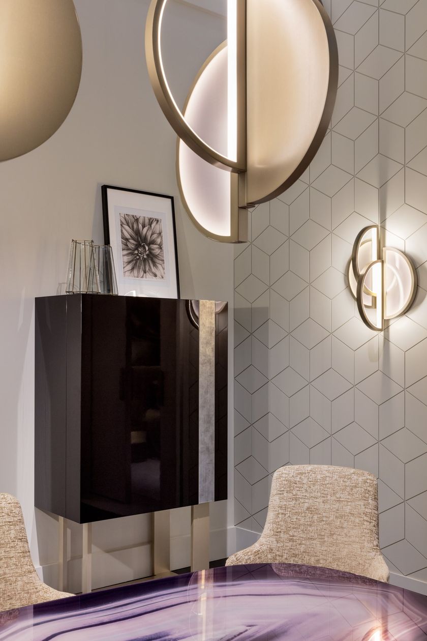 VENUS LED brass wall light By Sicis | design Massimiliano Raggi