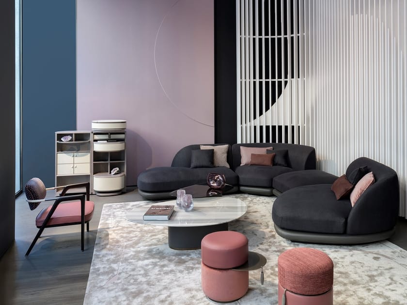 VESPER Sectional sofa By Giorgetti | design Roberto Lazzeroni