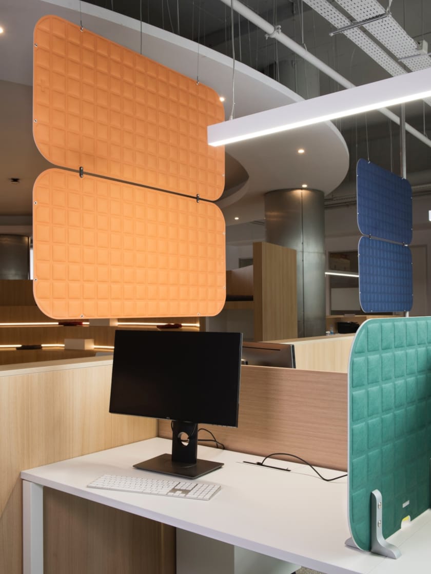 VICOFFICE SUSPENDED DIVIDER hanging acoustic panel By Vicoustic