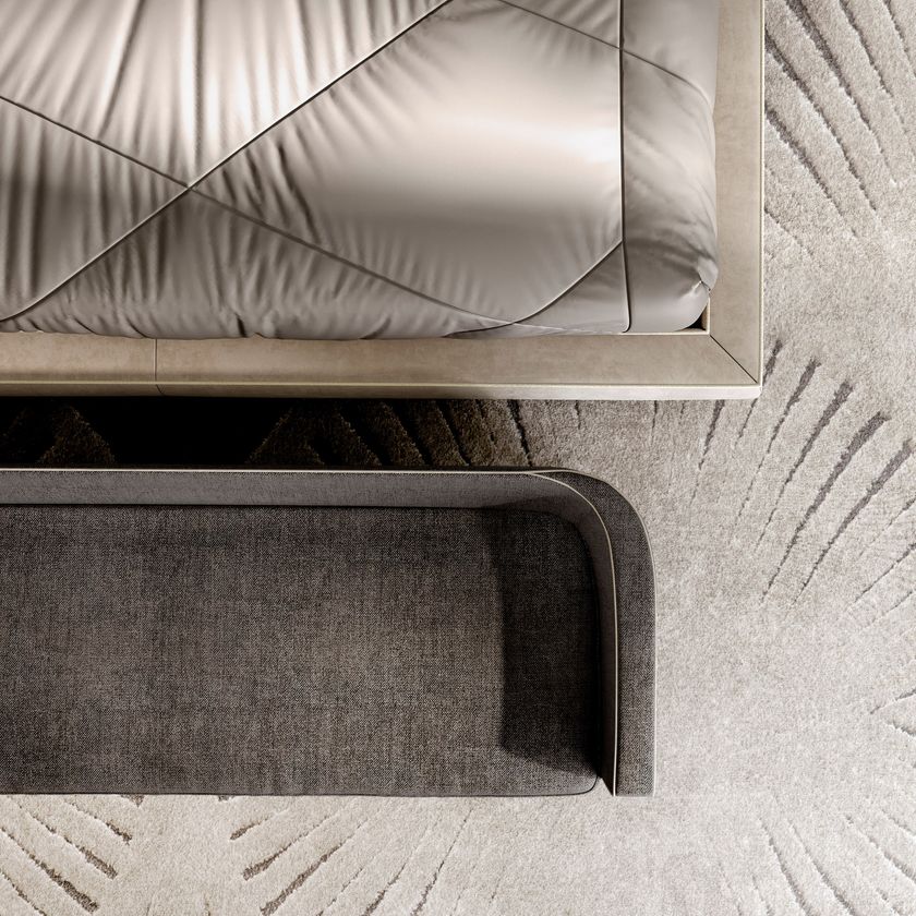 VICTOR Upholstered fabric bench By A.R. Arredamenti | design Lucia Ippolito