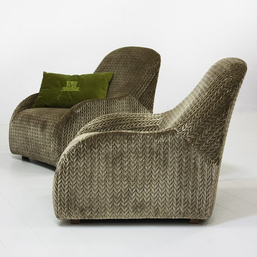 VICTORIA Velvet armchair By Formitalia