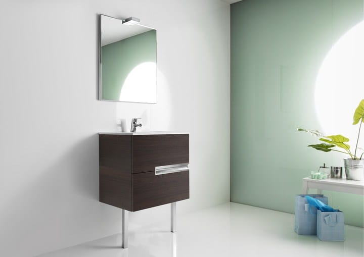 Móvel lavatório único de madeira com gavetas VICTORIA-N | Móvel ...