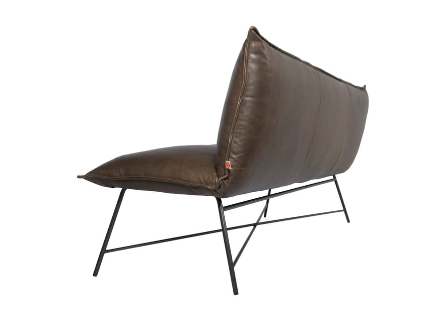 VIDAR | Leather small sofa Vidar Collection By Jess Design