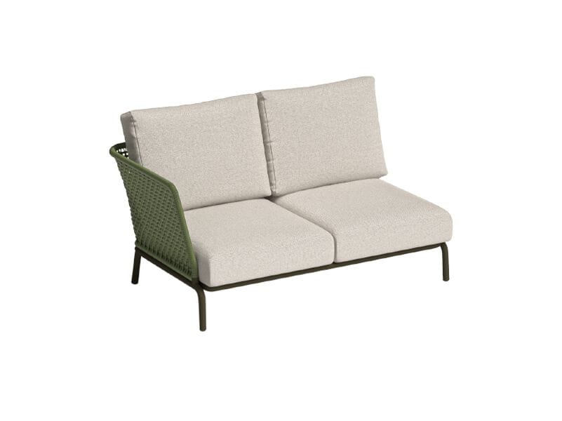 ABRAZO 2 seater right garden sofa with aluminium structure By VINEKO