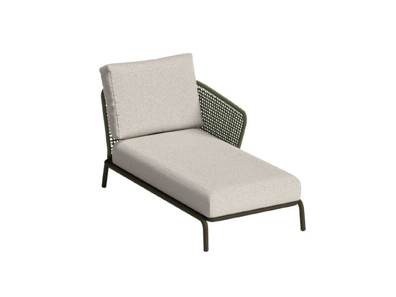 ABRAZO Meridienne right garden sofa with aluminium structure By VINEKO