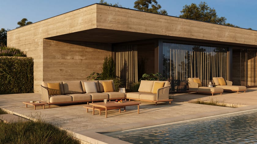 ABRAZO Garden sofa By VINEKO