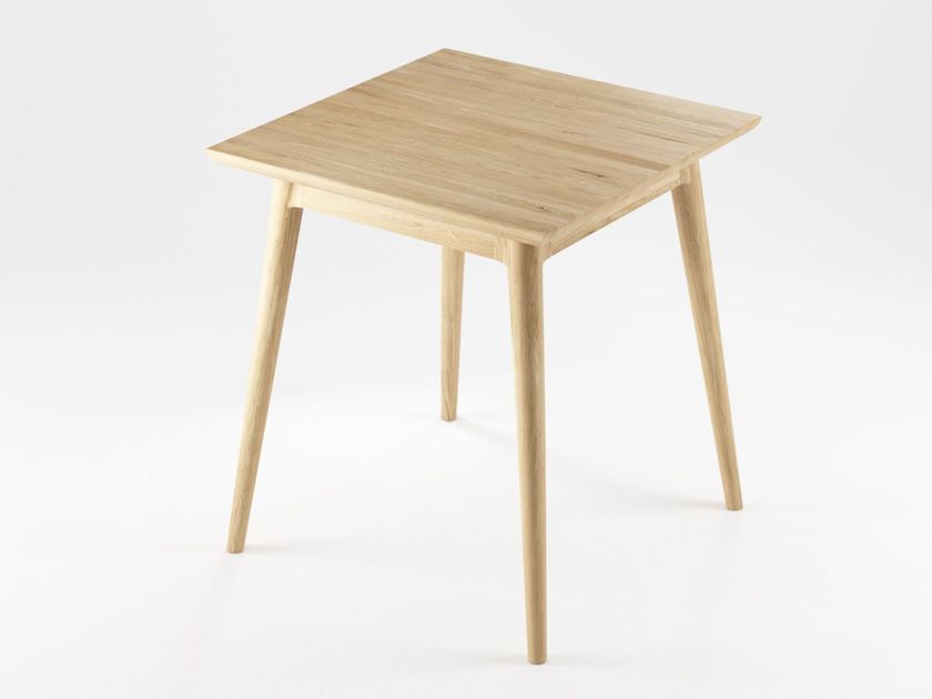 VINTAGE Square solid wood table By KARPENTER | design Hugues Revuelta