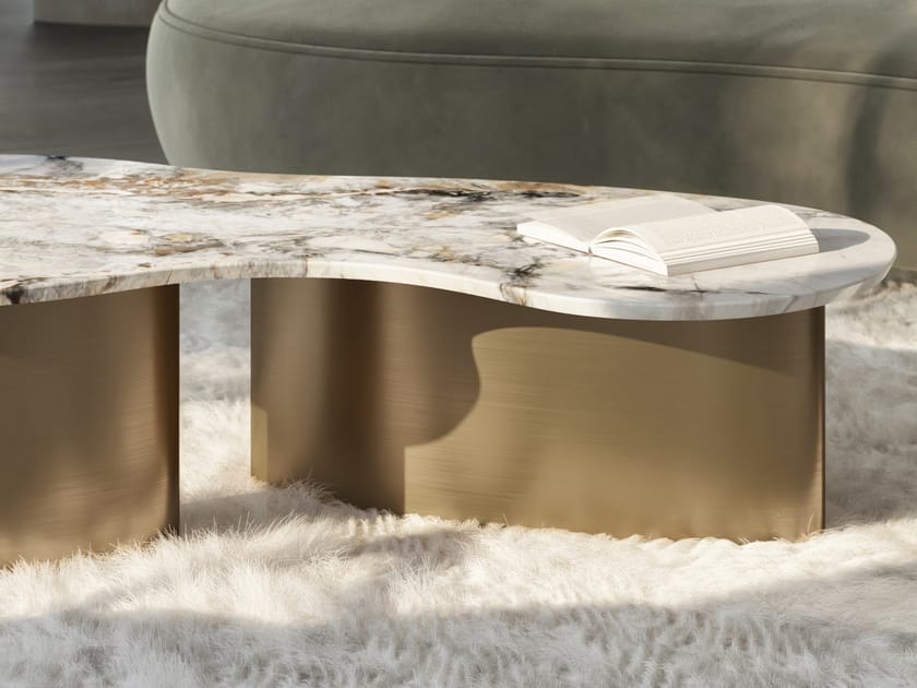 VITALITY Natural stone coffee table By Davani | design Annysa LaMantia