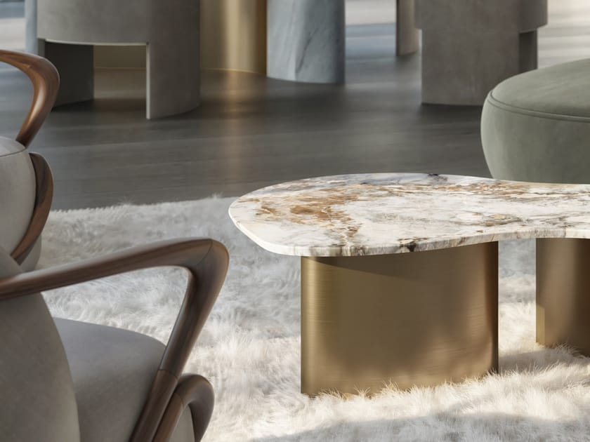 VITALITY Natural stone coffee table By Davani | design Annysa LaMantia