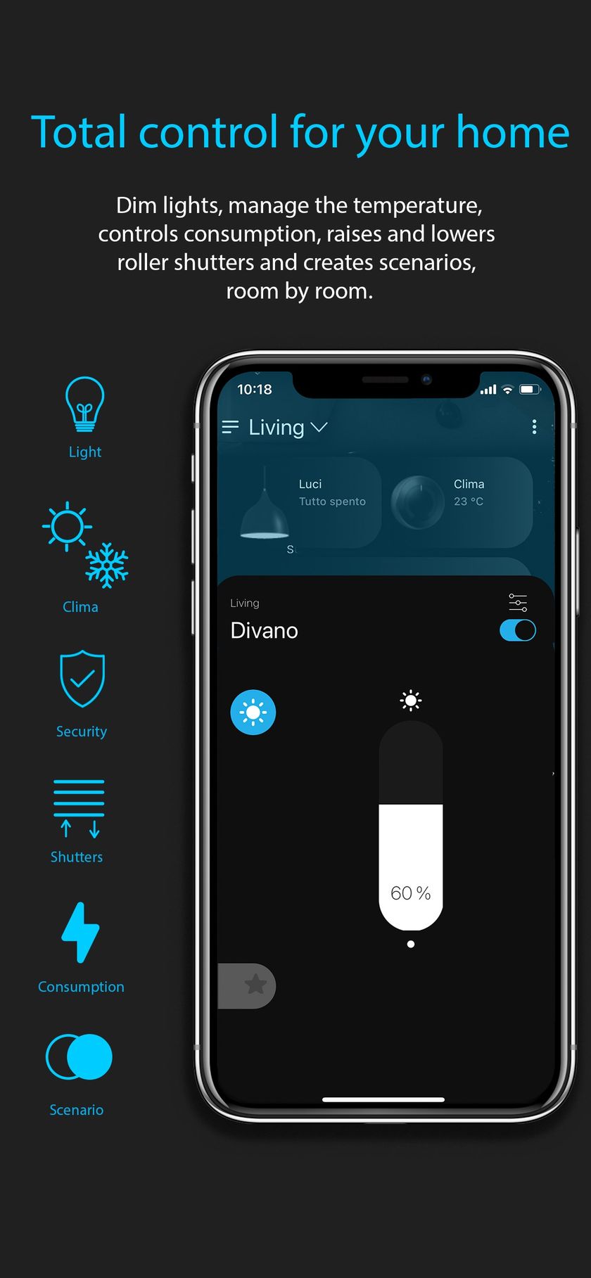 Software for home and building automation VITRUM APP By VITRUM DESIGN
